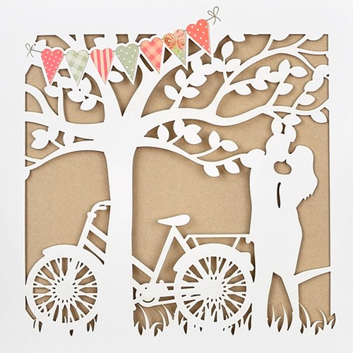 Invitación beso de los novios